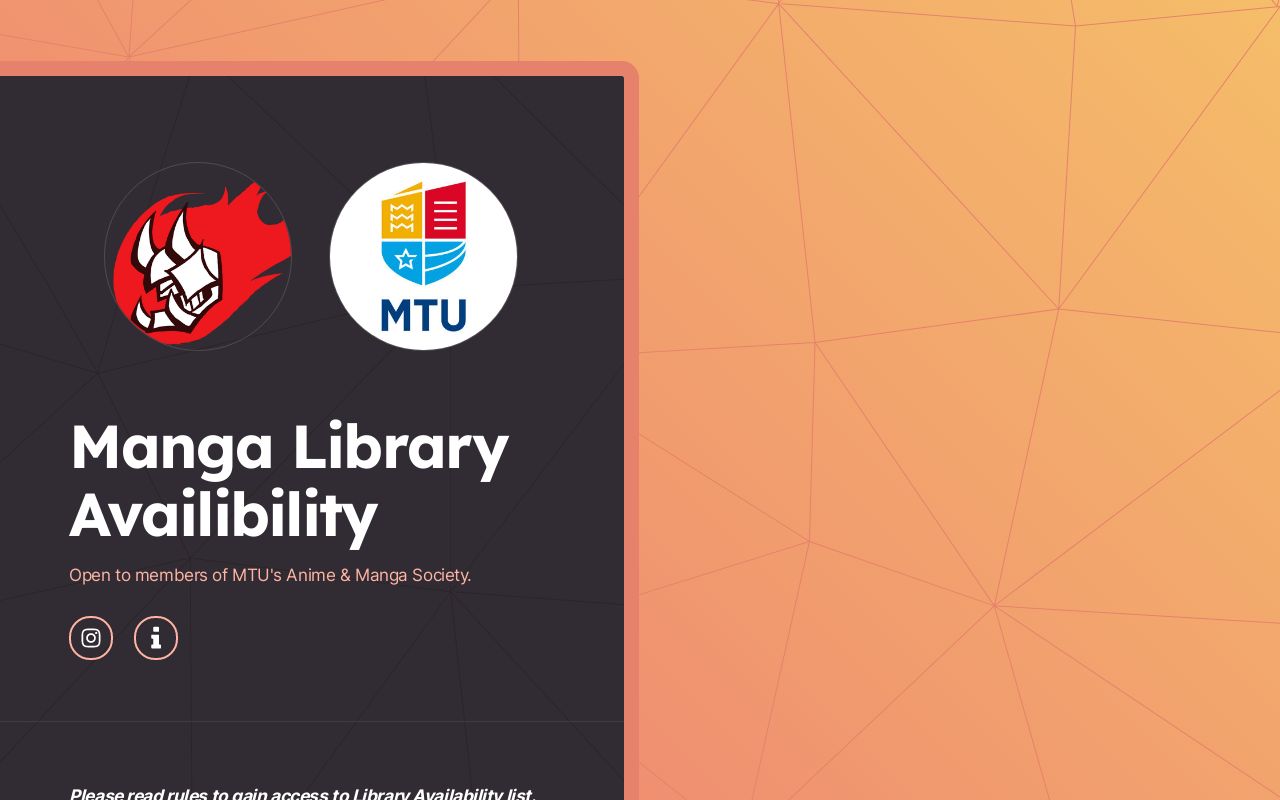 MTU Cork manga library